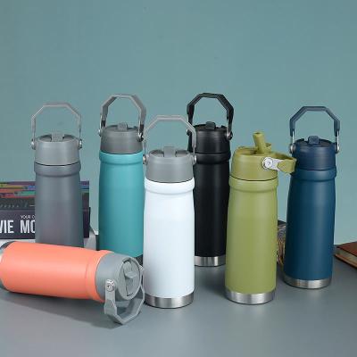 Chine 304 en acier inoxydable à double paroi de sublimation Logo bouteille boissons avec poignée Pour les voyages d'affaires de l'eau à vendre