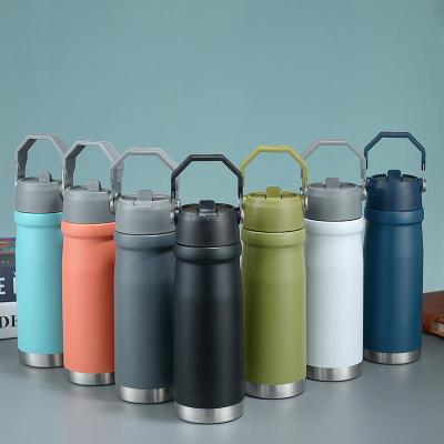 Chine 304 en acier inoxydable à double paroi de sublimation Logo bouteille boissons avec poignée Pour les voyages d'affaires de l'eau à vendre