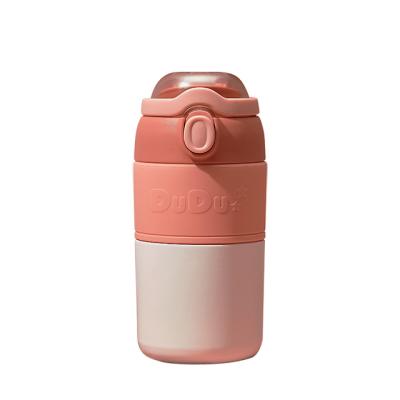 Chine Cadeaux d'affaires De haute qualité Bouteille d'eau en acier inoxydable à double paroi avec tasse de paille à vendre