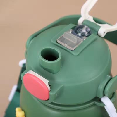 중국 방열 스테인레스 스틸 물병 800ml 용량 플립 톱 뚜?? BPA 없는 짚과 함께 판매용