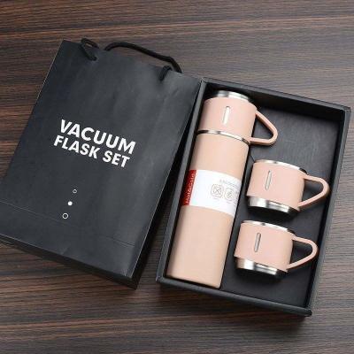 Chine Exemple Fournir une bouteille de vide en acier inoxydable Thermos Mug Set cadeau pour les entreprises à vendre