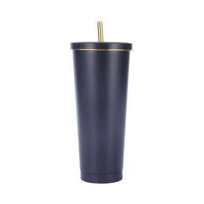 Chine Coupe à paille en acier inoxydable 304 chaud Coupe à café sous vide de grande capacité avec couleur personnalisée à vendre