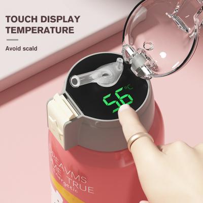 Chine Bouteilles à vide Thermoses chaudes dessin animé en acier inoxydable pour enfants Bouteille d'eau à 3 couvercles à vendre