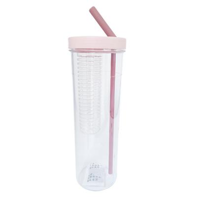 Κίνα 800 ml πλαστικό εξωτερικά αθλήματα άχυρο χυμό μπουκάλι πόσιμου νερού κύπελλο με προσαρμοσμένο λογότυπο προς πώληση