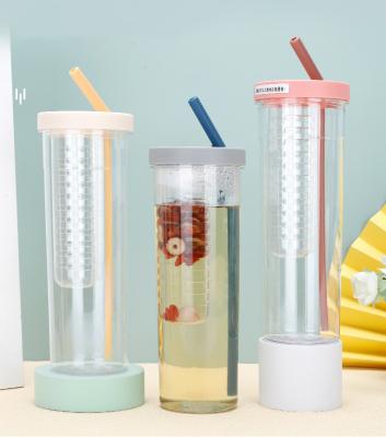 Κίνα 800 ml πλαστικό εξωτερικά αθλήματα άχυρο χυμό μπουκάλι πόσιμου νερού κύπελλο με προσαρμοσμένο λογότυπο προς πώληση