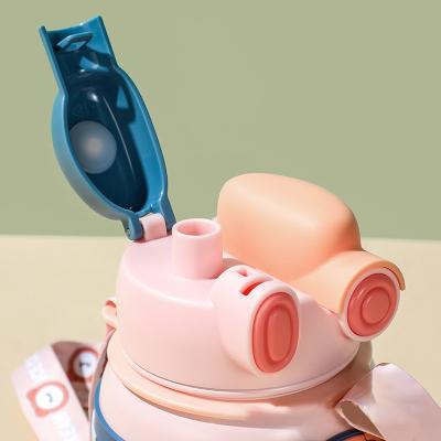 중국 생산 어린이 컵 휴대용 테르모스 850ml 스테인레스 스틸 물병 빨대 판매용