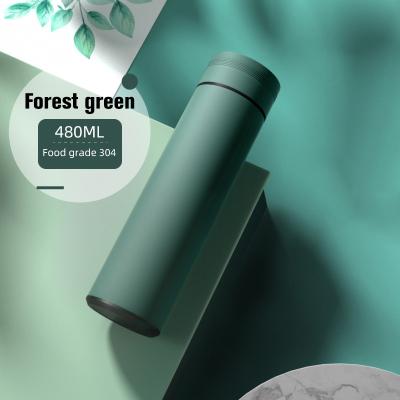 Chine OEM Acceptable LED Bouteille d'eau de mesure de température intelligente 304 en acier inoxydable à vendre