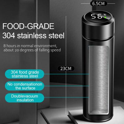 Chine Normalement Intelligente Digitale Thermomètre à vide à vide isolée 500 ml Bouteille d'eau en acier inoxydable Couleur aléatoire à vendre