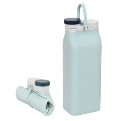 중국 접이식 400ml/600ml 실리콘 물병 야외 여행 및 활동에서 필수품 판매용