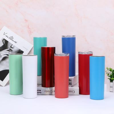 Κίνα 12oz 20oz 30oz φοιτητικό μπουκάλι νερού Καθαρό κύπελλο με κάλυμμα και άχυρο προσαρμοσμένα χρώματα προς πώληση