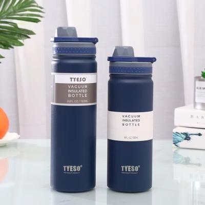 Chine Bouteille thermique en acier inoxydable à double paroi avec large bouche et couvercle à vendre