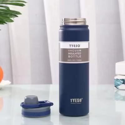 Chine Bouteille thermique en acier inoxydable à double paroi avec large bouche et couvercle à vendre