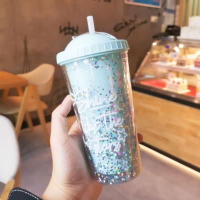 Κίνα Δύο τοίχοι 550 ml Bpa Free Glitter παγωτό Tumbler για ταξιδιωτικό φιλικό προς πώληση