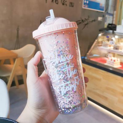 Κίνα Δύο τοίχοι 550 ml Bpa Free Glitter παγωτό Tumbler για ταξιδιωτικό φιλικό προς πώληση