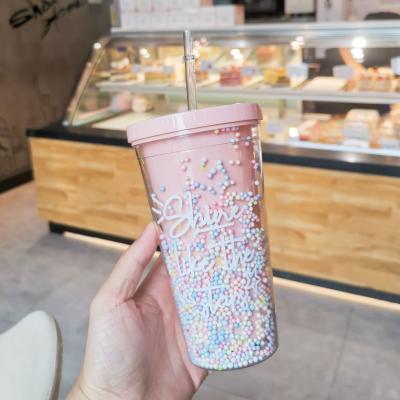 Κίνα Δύο τοίχοι 550 ml Bpa Free Glitter παγωτό Tumbler για ταξιδιωτικό φιλικό προς πώληση