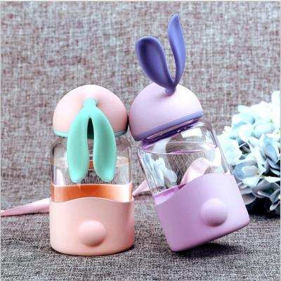 중국 일상 생활 가정 어린이 340ML 용량 및 사용자 지정 로고와 함께 귀여운 토끼 귀 컵 판매용