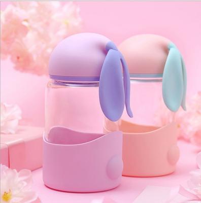 중국 일상 생활 가정 어린이 340ML 용량 및 사용자 지정 로고와 함께 귀여운 토끼 귀 컵 판매용