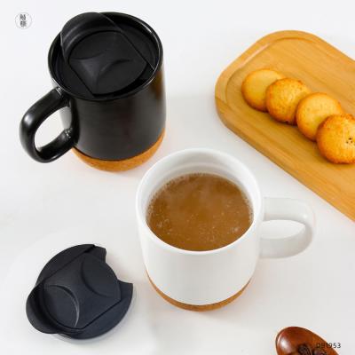 중국 음료용품 종류 MUGS 목재 바닥과 함께 수플리메이션 창의적인 대나무 목재 세라믹 커피 머그 판매용