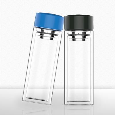 Chine Bouteille d'eau recyclable avec couvercle Eco-friendly Durable Logo personnalisable Bouteille en verre à vendre