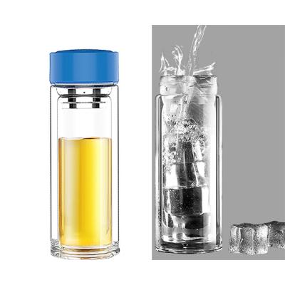 Chine Bouteille d'eau recyclable avec couvercle Eco-friendly Durable Logo personnalisable Bouteille en verre à vendre