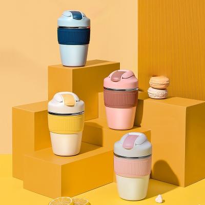 Chine 316 en acier inoxydable Cute Travel Mug Café isolé Tumbler Vacuum Coupe thermique avec paille à vendre