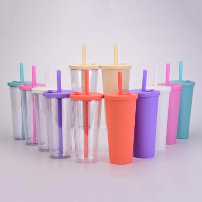 Κίνα Πλαστικό Tumbler επαναχρησιμοποιήσιμα ποτήρια Boba τέλεια για το σπίτι εστιατόριο μπαρ ξενοδοχείο και γάμος ανάγκες προς πώληση