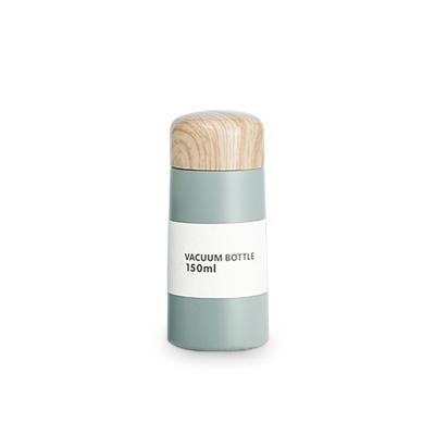 Chine Bouteille d'eau à double paroi en acier inoxydable à grain de bois mini pour une couleur personnalisée à vendre