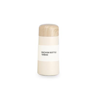 Chine Bouteille d'eau à double paroi en acier inoxydable à grain de bois mini pour une couleur personnalisée à vendre