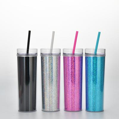 중국 450ml 용량의 뚜?? 과 열 절연이 없는 맞춤형 현대 블링 커피 텀블러 판매용