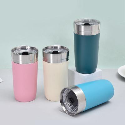 Chine 16 oz tasse de café en acier inoxydable avec couvercle Gardez votre café à la température parfaite à vendre