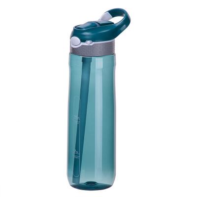 Chine Bouteille d'eau de 750 ml pour voyages sportifs en plein air avec marqueur d'heure et silicone alimentaire Tritan à vendre