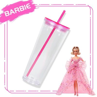 Κίνα 710ml καθαρό μπουκάλι νερού 24oz πλαστικό tumblers με κάλυμμα και άχυρο για την περίσταση του πάρτι προς πώληση