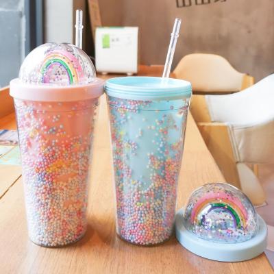 Chine Performance d'isolation thermique 550 ml Glitter clair sans BPA à vendre