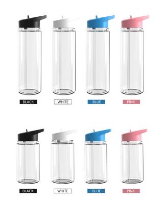 중국 750ml 투명한 플라스틱 스포츠 여행 물병 끓는 물 투명한 판매용