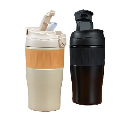 중국 500ML 스테인리스 스틸 커피 머그 LID 사용자 지정 로고와 함께 음료 컵 및 식품 등급 빨대 판매용