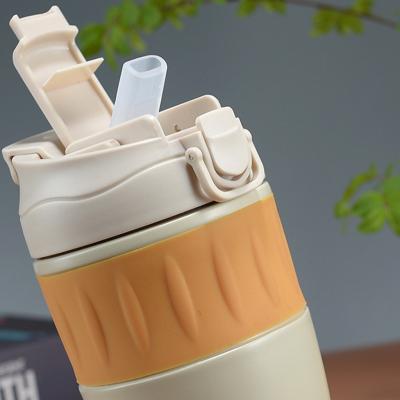 중국 500ML 가루와 함께 휴대용 스테인레스 스틸 커피 머그 누출 방지 여행 머그 단열 판매용