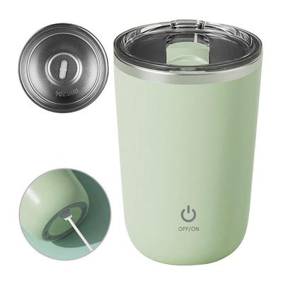 Chine Plus de déversements 350 ml tasse de café en acier inoxydable avec mélangeur magnétique automatique à vendre