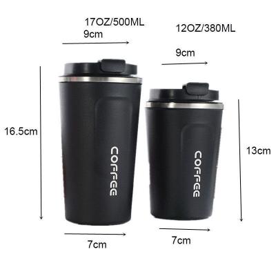 중국 LID 12/17oz 이중 벽 18/8 테르모스 커피 진공 단열 여행 스테인레스 스틸 커피 머그 판매용