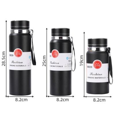 Chine Bouteille d'eau isolée 600ml/800ml/1000ml Affichage de température LED Logo personnalisé Camping à vendre