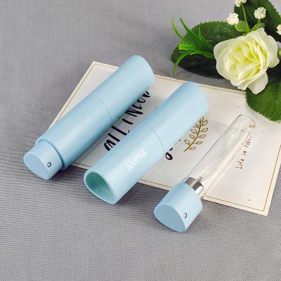 China Wholesale Triangle Shape 8ml Twist up Refillable Plastic Atomizer Mini Travel Glass Perfume Spray Bottle for sale