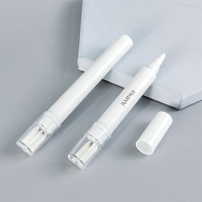 China Custom Logo Plastic White 3ml Empty Nail Glue Remover Nail Polish Corrector Pen for sale
