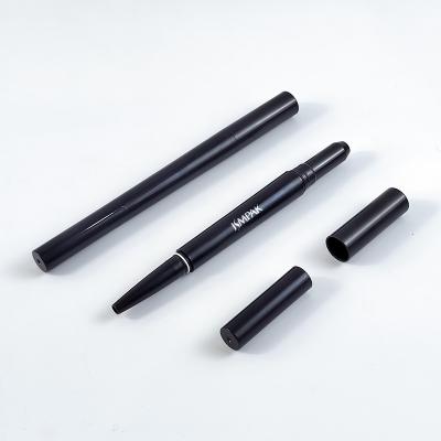 China New Custom Cosmetic Packaging Double-End Contour Stick Plastic Lip Liner Makeup Tube Empty Lipstick Pen for sale