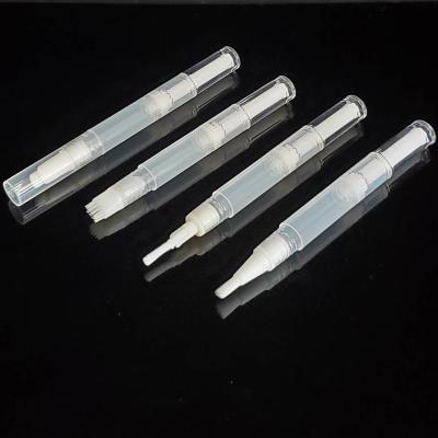 China 1ml 1.5ml Round Plastic Empty Anti Fungus Treatment Twist up Nail Cuticle Oil Pen Packaging for sale