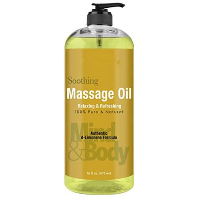 Chine Huile naturelle de massage de soins de la peau de 100%, huiles essentielles de détente pour le massage  à vendre