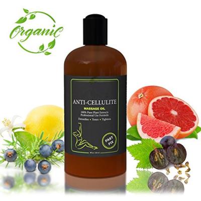 Chine Les extraits purs organiques d'usine de l'huile 100% de massage de soins de la peau réduit le volume des cellulites 8oz à vendre