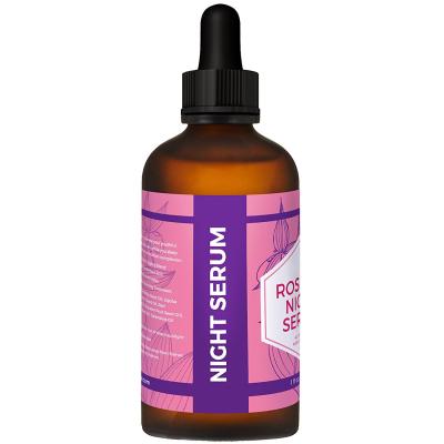 Chine Sérum organique naturel de visage, éclairage de renouvellement de peau de sérum de nuit de cynorrhodon à vendre