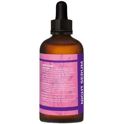Chine Sérum organique naturel de visage, éclairage de renouvellement de peau de sérum de nuit de cynorrhodon à vendre
