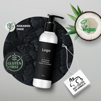 Chine Détergent facial de charbon actif naturel d'ingrédient aucun produits chimiques durs pour l'homme à vendre