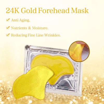 Chine collagène Crystal Beauty Forehead Mask de masque protecteur de soins de la peau de l'or 24k à vendre
