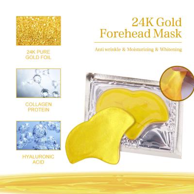 Chine collagène Crystal Beauty Forehead Mask de masque protecteur de soins de la peau de l'or 24k à vendre